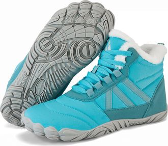 Mishansha Damen Herren Barfu&szlig;schuhe Winter Warm Gef&uuml;ttert Winterschuhe Outdoor rutschfest Barfuss Winterstiefel Bequem Leicht Winterboots mit Zero-Drop Solhe un