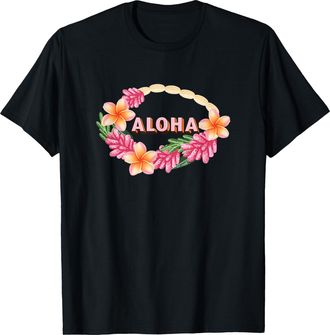 Aloha Hula Dance Hula Lektion Aloha Tropical Hawaii Hibiscus Cute Popular Plumeria Hawaiian Black T-Shirt