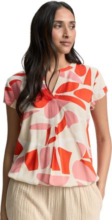 Tom Tailor Damen 1045238 Bluse, 37799 - Red Dots and Shapes Design, 38 EU