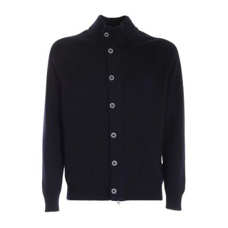 Paolo Fiorillo Rei&szlig;verschluss-Strickjacke - - Knitwear - Herren - Blau - 3XL