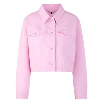 Marc Cain Kurze Jeansjacke aus Baumwollstretch - - Jackets - Damen - Rosa - S