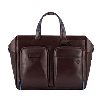 Piquadro Elegante Leder-Dokumentenmappe mit Laptopfach - - Bags - Damen - Braun - ONE SIZE
