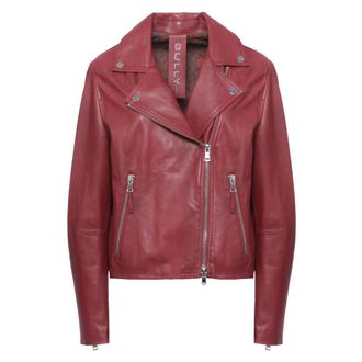 Bully Lederjacke - - Jackets - Damen - Rot - M