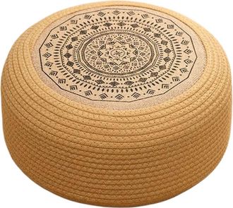 Generico Bodenkissen für Meditation, japanisches Bodenkissen, Boho-Kissen zum Sitzen auf dem Boden, japanischer Stil, handgewebt, atmungsaktiv, für Yoga, Medit