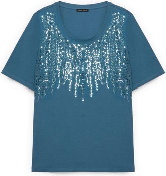Fiorella Rubino Damen, Oberteile, Blau, XSGr&ouml;&szlig;e