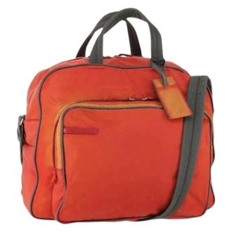 Prada Sac Boston Pre-owned - Femme - Pre-owned - Orange - Taille: ONE Size