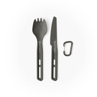 Sea To Summit 2-teiliges Frontier UL Cutlery Set - Messer, Göffel aus Aluminium