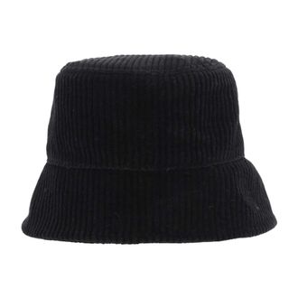 Jil Sander Baumwollsamt Hut mit geripptem Schirm - - Accessories - Damen - Schwarzk - S