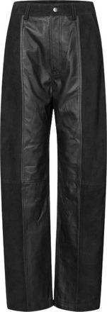 Rotate Wide Straight Pants - - Trousers - Damen - Schwarzk - XS