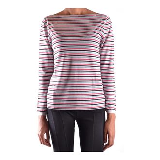 Prada Lang&auml;rmeliges Casual-Top mit Multicolor-Streifen - - Tops - Damen - Rosa - L