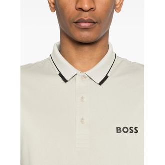 HUGO BOSS Recycled Polyester Polo Shirt - Beige