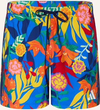 adidas Badeshorts Mexicana Florals 3 Stripes Swim Shorts 5 Inch blau