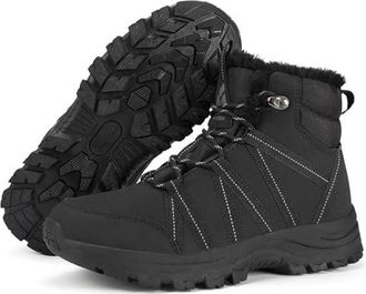 Mishansha Bottes de Neige Femme Chaussures Hiver Bottines Fourrées Chaude Chaussures de Randonnée Antidérapantes 42 EU