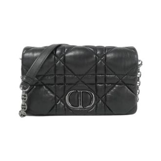 Dior Pre-owned Caro Calf Shoulder Bag - - Pre-owned - Damen - Schwarzk - ONE SIZE