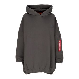 Alpha Industries Femme, Sweatshirts et sweats &agrave; capuche, Gris, Taille: 38 FR W X-fit Label Os Dress