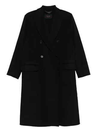 Paltò manteau en laine à boutonnière croisée - Noir