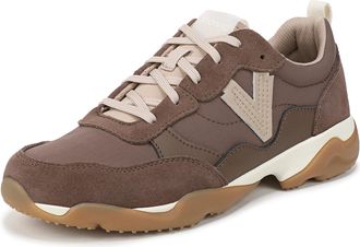 Vionic Damen Walk Slim Glide Schn&uuml;rschuhe, Braunes Leder, Weite, EU 38.5