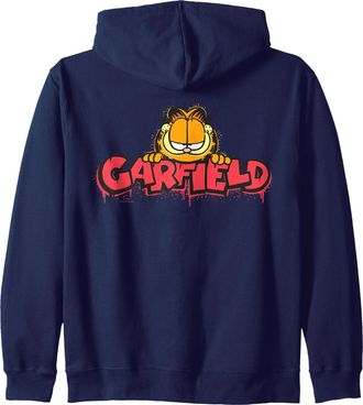 Garfield LOL Graffiti Cheeky Classic für Katzenlasagne-Liebhaber mit Garfield-Logo Kapuzenjacke