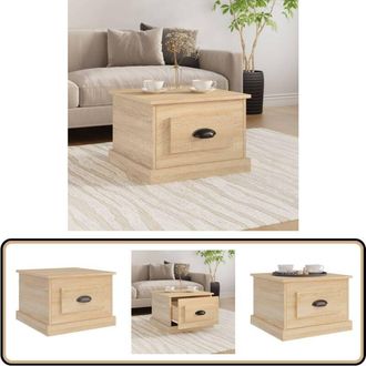 vidaXL Couchtisch Sonoma-Eiche 50x50x35 cm Holzwerkstoff - Couchtisch - Wohnzimmerschreibtisch - Holzwerkstoff - Sonoma-Eiche - Sideboard
