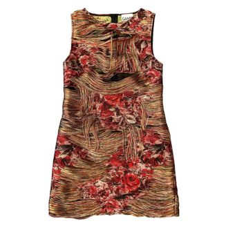 Ganni Fringed Organza Mini Dress - - Dresses - Damen - Mehrfarbig - M