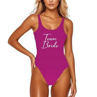 Generic Maillot de bain une pi&egrave;ce pour femme - Contr&ocirc;le du ventre - Monokini imprim&eacute; - Basique - Athl&eacute;tique - Grande taille - Maillot de bain vintage - Pour l