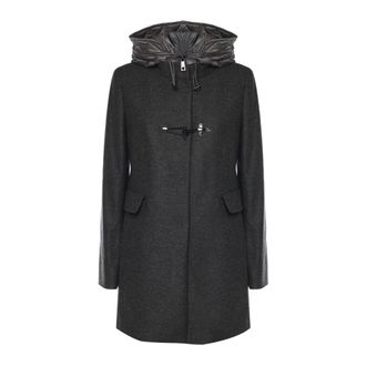 Fay Femme, Manteaux, Noir, Taille: 40 FR Caban &agrave; bascule