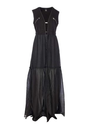 Pinko Robe Au Genou - Noir