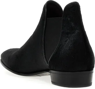 Lidfort Calf Hair Chelsea Boot - Black