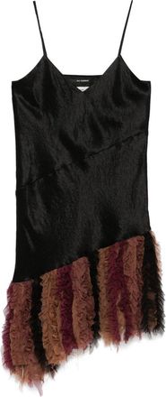 Song for the Mute Camisole-Kleid mit Chiffon-Detail - Schwarz