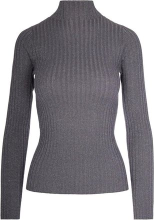 Liu Jo Femme, Pulls, Gris, Taille: 42 FR Collection de Pulls Métalliques