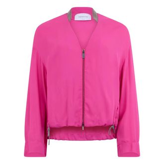Fabiana Filippi Cropped Sportjacke - - Jackets - Damen - Rosa - 2XS