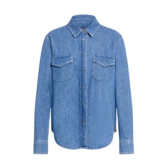 Dondup Chemise en jean Esibizionista - Femme - Blouses et Chemises - Bleu - Taille: 40 FR