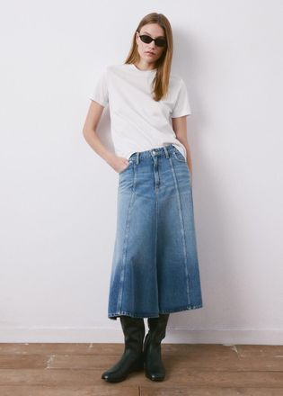 Mango T-shirt coton manches courtes blanc - Femme - XXS - MANGO