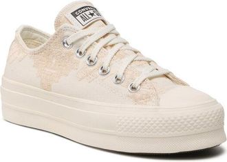 Converse Sneakers aus Stoff Ctas Lift Ox A02225C Beige
