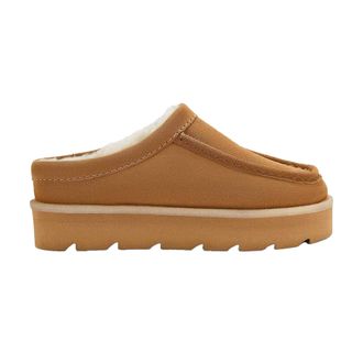 Clarks Meare Mules f&uuml;r Damen, Wildleder, Grob flach (Braun)