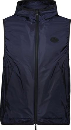 Moncler Homme, Vestes, Bleu, Taille: 3XL Gilet sans manches moderne Moretan