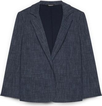 Fiorella Rubino Femme, Vestes, Bleu, Taille: 40 FR Punto Milano Blazer