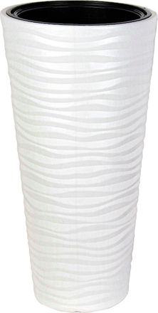 Generic Langer Blumentopf L Vase wei&szlig; 80 cm Pflanzgef&auml;&szlig; f&uuml;r drinnen und drau&szlig;en