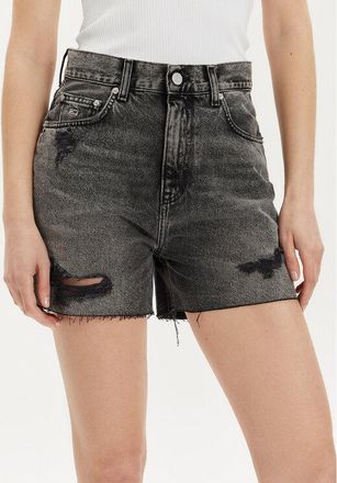 Tommy Jeans Jeansshorts DW0DW17652 Grau Mom Fit