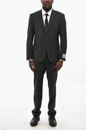 Corneliani CC COLLECTION Stretch Wool Anzug With Spitzenrevers Corneliani