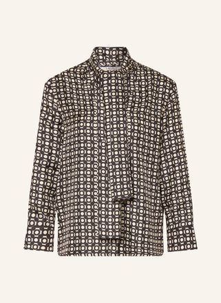 Max Mara Seidenbluse Vittoria Mit Abnehmbarer Schluppe schwarz
