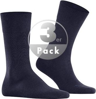 Falke Herren Socken blau Tencel unifarben