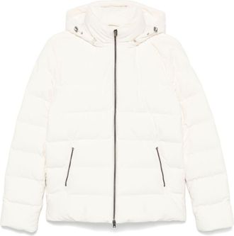 Herno Jacke aus Feincord - Wei&szlig;