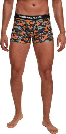 Urban Classics Herren Boxer Shorts 3-Pack Unterhosen Unterwäsche, Blue camo/orange camo/Black, L