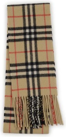 Burberry Femme, Accessoires, Beige, Taille: ONE Size MU CHK Cashmere SCF