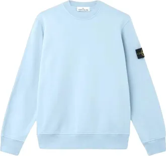 Stone Island Homme, Sweatshirts et sweats &agrave; capuche, Bleu, Taille: XS Cotton Fleece SweaT-shirt