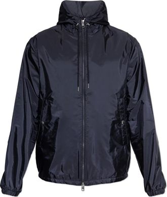 Moncler Homme, Vestes, Bleu, Taille: 3XL Grimpeurs Hooded Windbreaker