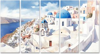 Islandburner Bild auf Leinwand Werkzeuge hergestellt in Santorini Griechenland Bilder Wandbilder Poster