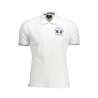 La Martina Wei&szlig;es Baumwoll-Poloshirt L&auml;ssiger Stil - - Tops - Herren - Wei&szlig; - 2XL