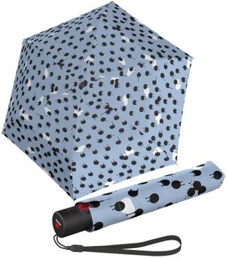 Knirps Taschenschirm U.200 Ultra Light Duomatic Rainyday - ice
